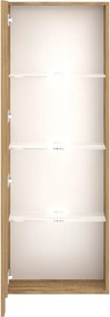 Závěsná vitrína Vivien 40 cm s LED osvětlením dub Wotan
