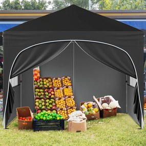 Costway Pavilon s 4 odnímatelnými bočními stěnami zahradní stan vč.