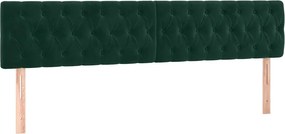 Box spring postel s matrací tmavě zelená 180x200 cm samet 3141500