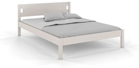 Dřevěná postel Visby LAXBAKEN z borovice / 140x200 cm, bílá barva