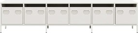 TV skříňka bílá 202 x 39 x 43,5 cm ocel válcovaná za studena 3307154