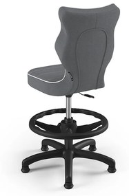 Entelo Dětská ergonomická židle bez koleček k psacímu stolu TMAVĚ ŠEDÁ Zvolte rozměr: dítě 119 - 142 cm (výška stolu 68 - 81 cm)