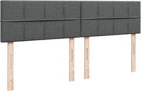 Box spring postel s matrací tmavě šedá 180x200 cm textil 3287148