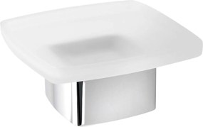 Sapho Gedy Koupelnové doplňky - Mýdlenka Lounge na postavení, matné sklo/chrom 545113