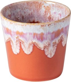 Bílo-oranžový kameninový hrnek na espresso Costa Nova, 210 ml