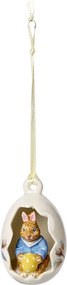 Villeroy&Boch Villeroy & Boch Bunny Tales závěsné vajíčko Max – modré květy, 4,4 cm