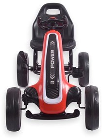 Dětská šlapací motokára Go-kart Milly Mally Power červená