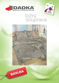Dadka Povlečení bavlna Jehličí opál 140x200, 70x90 cm
