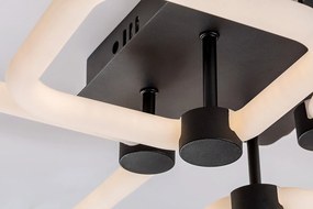 Rabalux Černé stropní LED svítidlo Sotiris 540mm 47W CCT s DO 71006
