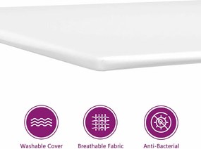 Postel s boxspringem s čelo Tmavě modrá 200 x 200 cm samet 3341004