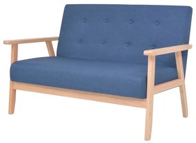 2místná sedačka textil modrá 244655