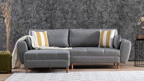 Hanah Home Rohová pohovka IGOR světle šedá levá 825BLC1382