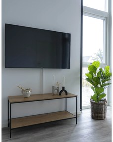 TV stolek Energy, černá/hnědá
