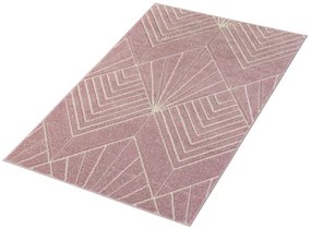 Koberce Breno Kusový koberec PORTLAND 58/RT4R, Růžová, Vícebarevné, 160 x 235 cm
