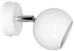Nástěnné svítidlo OXFORD, 1x biele kovové stínítko (možnost polohování)