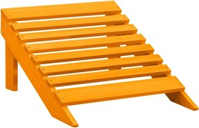 Zahradní židle Adirondack s podnožkou masivní jedle oranžová 315868