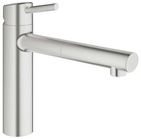 Grohe Concetto - Páková dřezová baterie, supersteel 31129DC1