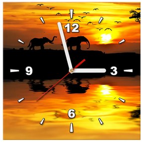 Gario Obraz s hodinami Afrika Rozměry: 60 x 40 cm
