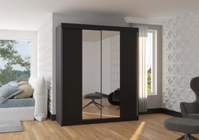 ADRK Furniture Posuvná skříň s zrcadlem BALANCE 180