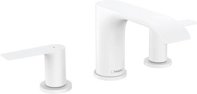 Hansgrohe Vivenis, umyvadlová baterie s výpustí, 3-otvorová instalace, EcoSmart, bílá matná, 75033700