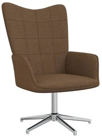 Relaxační židle hnědá textil,  327988 HangarStore.cz