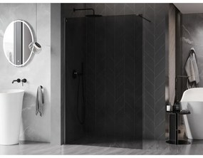 Mexen, Mexen Kioto-X sprchová stěna 60 x 200 cm, grafit 10 mm, pistolově šedá kartáčovaná - 800-060-101-66-40-X