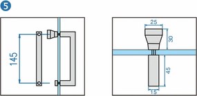 BPS-koupelny Obdélníkový sprchový kout HYD-OK103A 100x80 zlatý kartáčovaný/transparent - bez vaničky