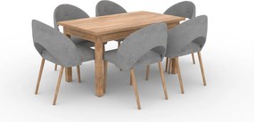 ADRK Furniture Sada stůl s židlemi RODOS 82 SE-ROD-82-L