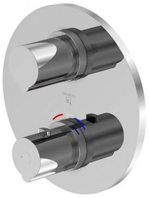 Steinberg 100 - Termostatická baterie pod omítku pro 2 spotřebiče, chrom 100 4133 3