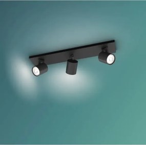 Philips - LED RGBW Stmívatelné bodové svítidlo RUNNER 3xGU10/6,5W/230V černá