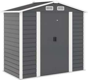 Zahradní domek Outsunny 2,36 m² 213x120x194 cm Exteriérové úložiště se zesíleným podstavcem (podlaha není součástí) Posuvné dveře s visacím zámkem a o