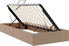 Postel s úložným prostorem a matrací Cappuccino 90 x 200 cm 3370380