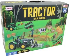 MaDe 16353 Traktor s farmou a příslušenstvím, 45 kusů / od 3 let