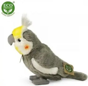 RAPPA Plyšový papoušek korela chocholatá 20cm / ECO-FRIENDLY / od 0 mě