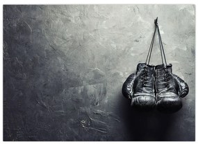 Skleněný obraz boxerských rukavic (70x50 cm)