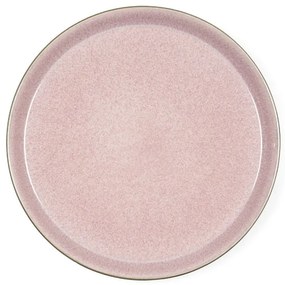 Bitz Kameninový mělký talíř 27 cm Grey/Light Pink