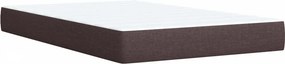 Box spring postel s matrací tmavě hnědá 120x190 cm textil 3285119
