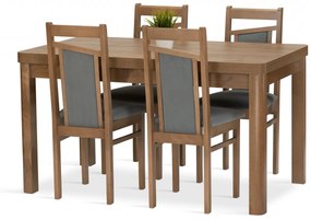 Jídelní sestava KINGA stůl + 4 židle