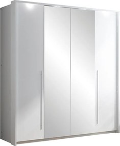 STO Šatní skříň BREMA 210 cm, Bílá