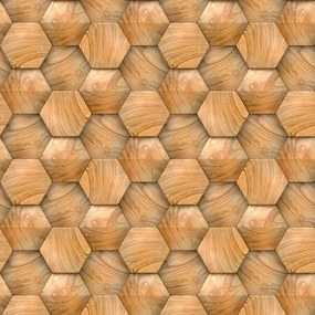 Tapeta Na Zeď Moderní 3D Dřevěný Vzor Vliesová tapeta 53x1000