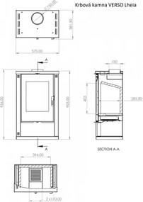 Krbová kamna VERSO LHEIA Red