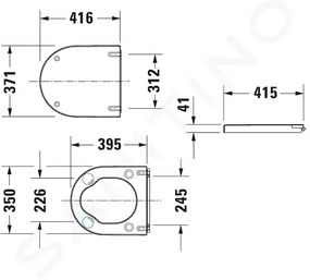 DURAVIT - Starck 3 WC sedátko, bílá (0062410000)