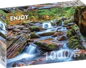 ENJOY Puzzle Lesní říčka na podzim / 1000 dílků / od 14 let