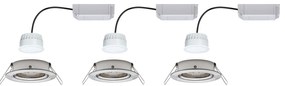 Paulmann 92965 ZigBee LED Nova Plus Coin, sada zapuštěných bodovek 3x3.5W RGBW kartáčovaný hliník