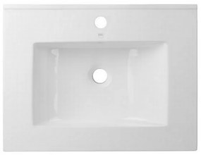 EBS Dream Skříňka s tenkým keramickým slim umyvadlem 61 cm, bílá mat S_DREAMSL61CB
