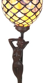 Stolní vitrážová lampa Tiffany Femme – 21x21x51 cm