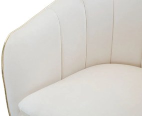 Designové křeslo Dandelion krémové