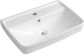 Aqualine Aqualine, DURU keramické umyvadlo 60x40 cm, bílá, TU0351