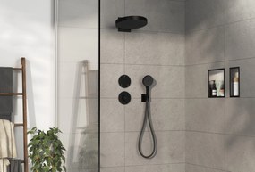 Hansgrohe ShowerSelect Comfort S, termostat pod omítku pro 1 spotřebič a další výtok, černá matná, HAN-15562670