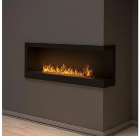 InFire - Rohový BIO krb 45x120 cm 3kW černá